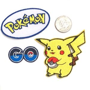 Accessories | Pokemon Patch Pikachu Iron On Pokemon Go Pokeball | Poshmark